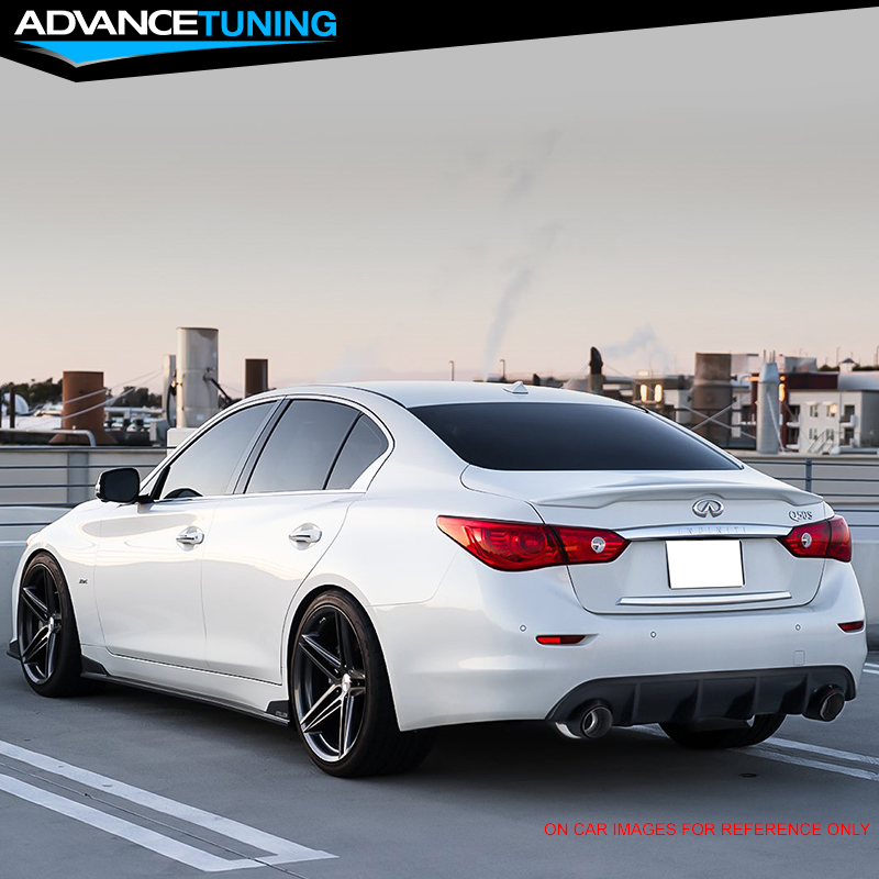 Fits 14-24 Infiniti Q50 Factory Painted #QAA Moonlight White Pearl ...