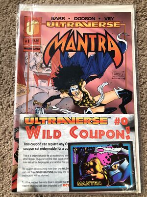 ULTRAVERSE MANTRA #1 w/ Trading Card & Coupon, Malibu Comics, NM ...