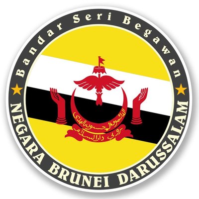 2 x Brunei Flag Vinyl Sticker Laptop Travel Luggage Car #5326Â | eBay UK