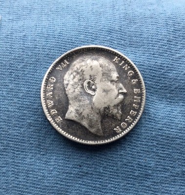 1905 British India 1 Rupee Silver World Coin King Edward VII | eBay