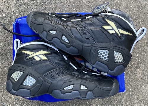 Reebok Shaq Dunkmob Black/White/Clear Vintage 1996 Original Size 10 ...