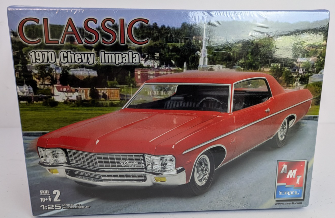 New in Box AMT-ERTL 1970 Chevy Impala 1:25 Model Kit Factory Sealed NIB ...