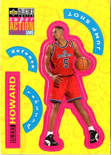 1996 Collector's Choice Super Action Stick-Ums 2 Juwan Howard ...