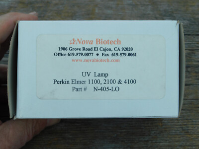 Nova Biotech Perkin Elmer 100 2100 4100 UV Lamp N-405-LO Lab Equipment ...