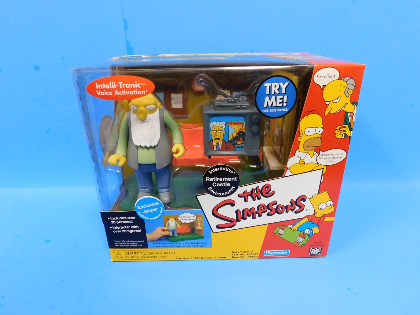 Playmates Simpsons World of Springfield Interactive Retirement Castle ...