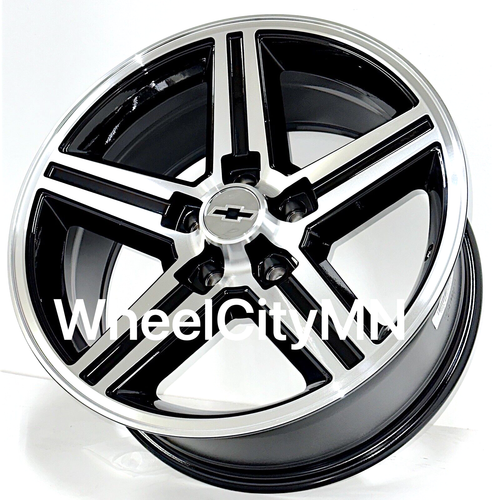 18” black machined Chevy Camaro IROC Z28 OE replica wheels fits S10 5x4 ...