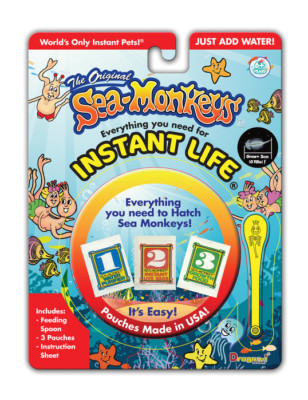 Instant Life THE AMAZING LIVE SEA MONKEYS Pets EGGS FOOD Aquarium ...
