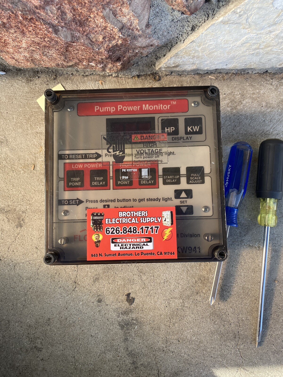 FLOWSERVE KW941 PUMP POWER MONITOR *USED* TESTED IS GOOD | eBay