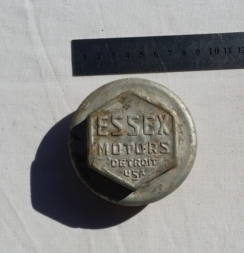 Old Veteran or Vintage Essex Threaded Metal Hub Cap Grease Dust Cap ...