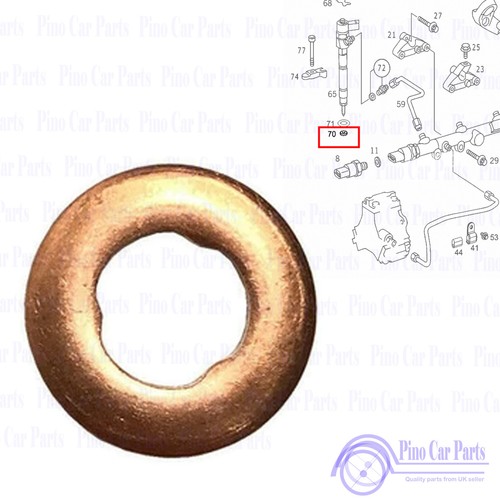 4 x Fuel Injector Seal Screw Nozzle Holder Washer For Mercedes-Benz ...