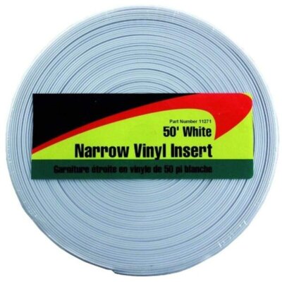 JR Products 11271 White 50 foot Narrow Vinyl Insert | eBay