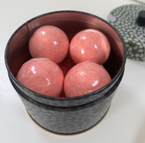 Ted Baker Raspberry & Orange Blossom Bath Fizzers & Soap Gift Tin - New ...