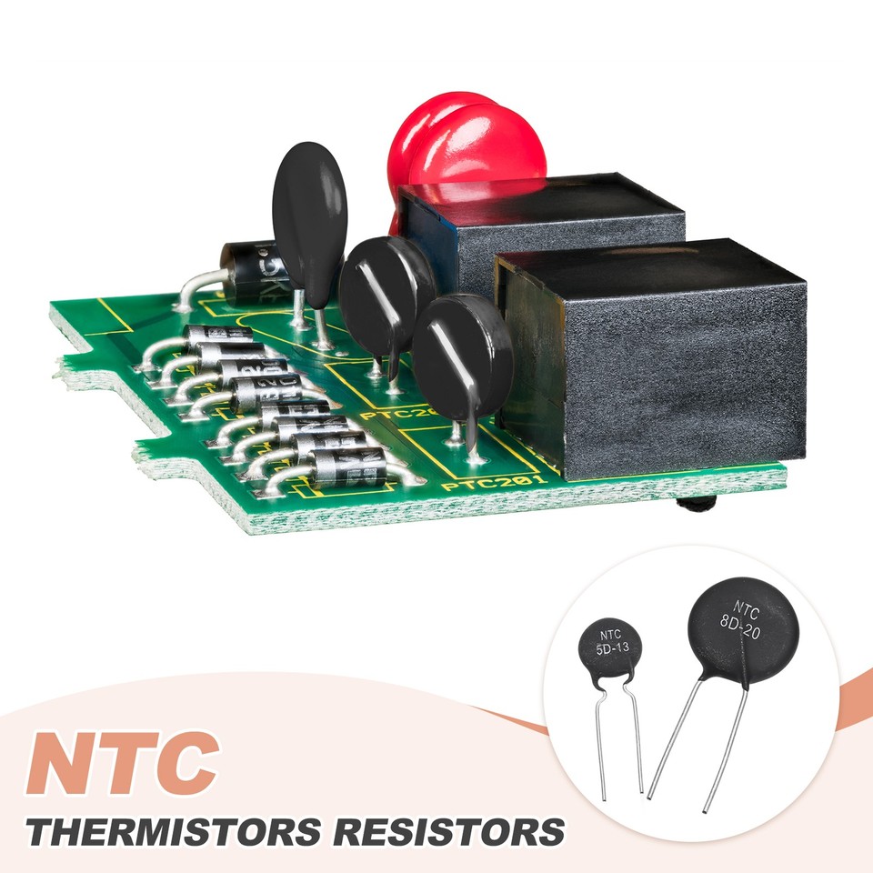 NTC Thermistors Resistors, 12Pcs 8 Ohm NTC8D-11 Inrush Current Limiter ...
