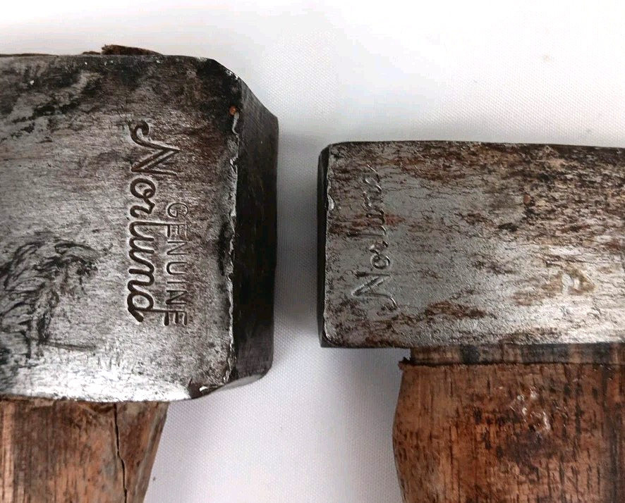 VTG 12" Norlund Tomahawk Hatchet Hudson Bay Axe &Genuine Norlund Camper ...