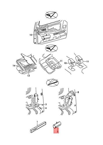VW AMAROK CADDY CAMPMOBILE TYP2 TRANSP. LT FIRST AID BAG 7E0860282 | eBay