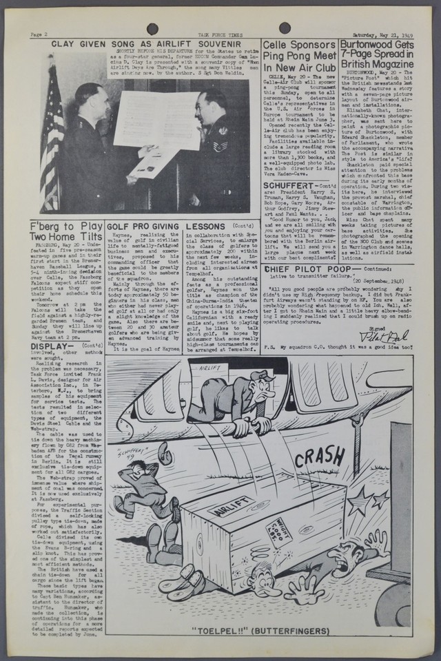 1949 COMBINED AIRLIFT TASK FORCE TIMES Military Newspaper VOL III NO ...