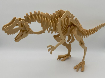 Tyrannosaurus T-Rex Skeleton Wooden 12" Model Kit Puzzle | eBay