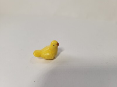 Vintage Miniature Yellow Bird Chick Porcelain/Ceramic Figurine | eBay