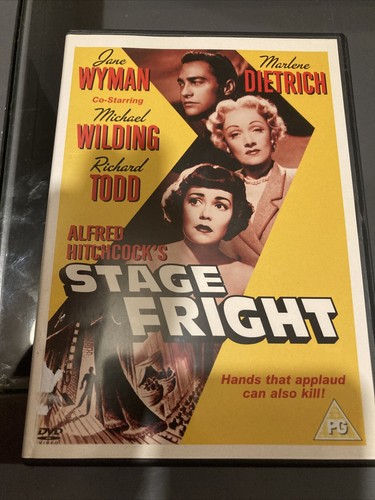 (27) Stage Fright (1950) Marlene Dietrich Jane Wyman Hitchcock Genuine ...