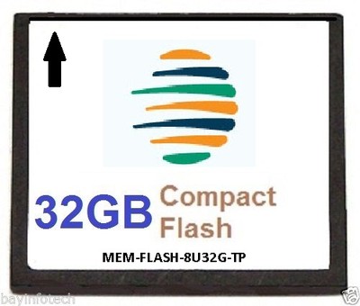 MEM-FLASH-8U32G 8G to 32G Compact Flash Memory 3rd Party Upgrade Cisco ...