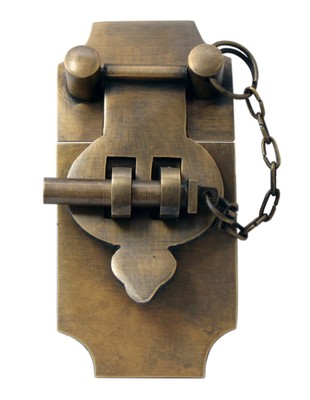 4 Inch Large Antique Style Trunk Hasp With Chain Pin By Nesha | eBay