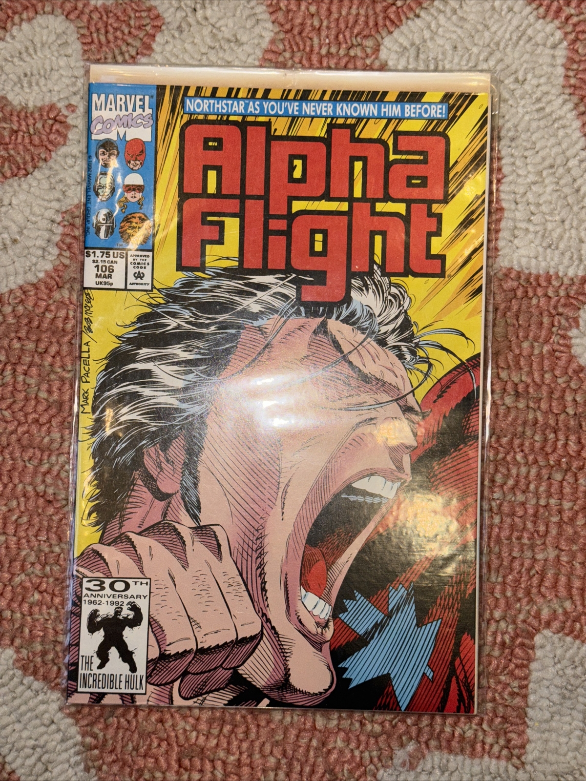 Alpha Flight #106 Main Cover 1992, Marvel NM 1st Print Red Logo | eBay