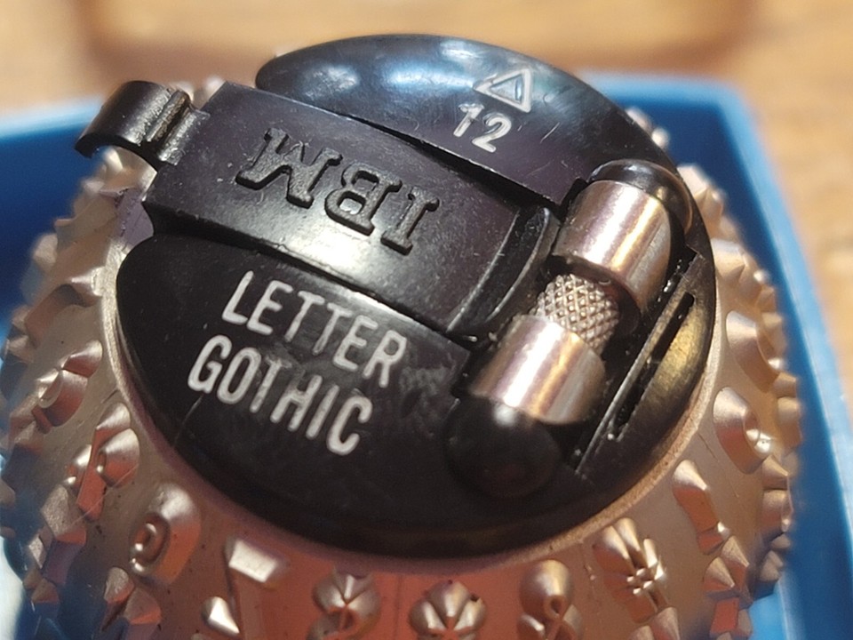 3 Vintage IBM Selectric Typewriter Font Ball Type Orator Elite 72 ...