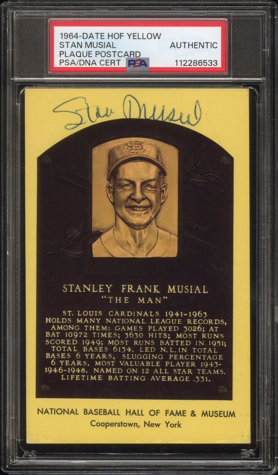 Stan Musial Autographed Memorabilia | Signed Photo, Jersey ...