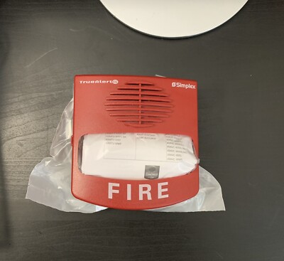 Simplex TrueAlert Wall Mount Strobe Red | eBay