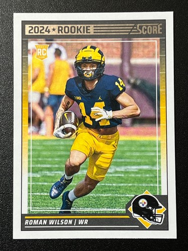 ROMAN WILSON / 2024 Score RC Rookie Card #360 / Michigan / Steelers | eBay