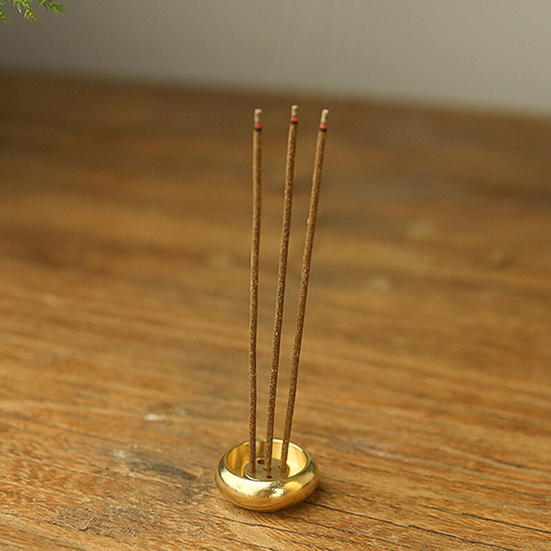 Mini Incense Holder Brass Incense Base for Home Office Teahouse Incense ...