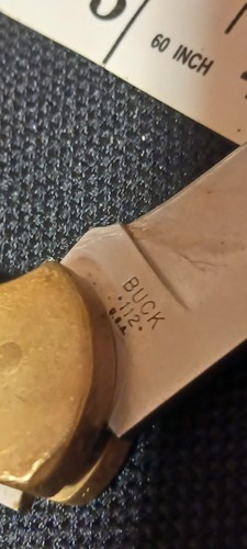 Buck 112 Lockback (3 Brass 1 Silver Peg) 1972 72-74-80 Still ...