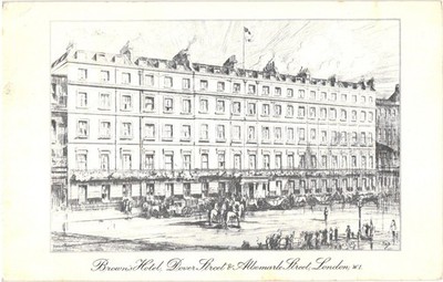 Brown's Hotel London Dover Albemarle Street Drawing Posted 1960 ...