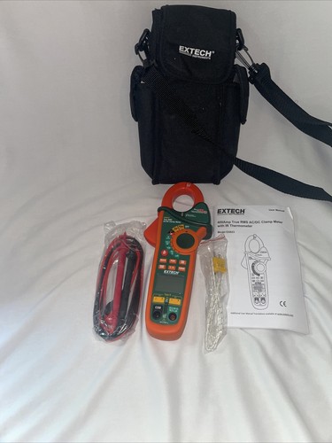 NEW Extech EX623 True RMS 400A ACDC Clamp Meter + IR Thermometer | eBay