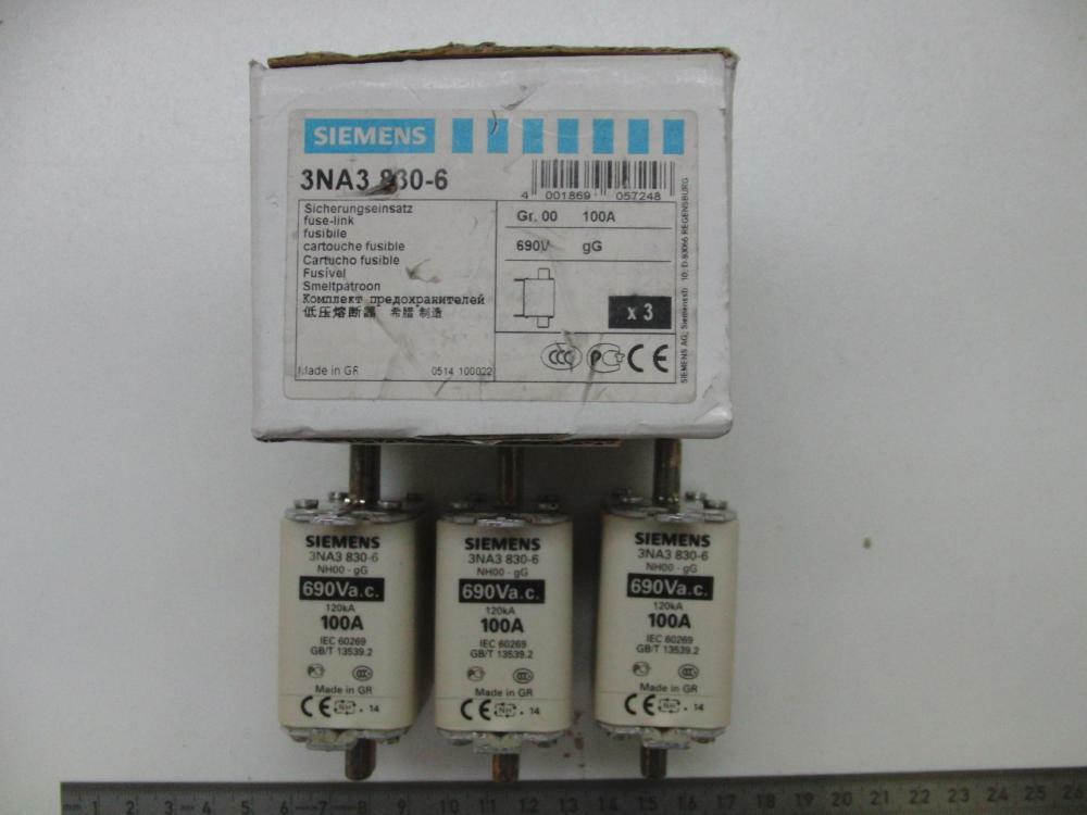 NH-SICHERUNGSEINSATZ Siemens 3NA3830-6 | eBay.de