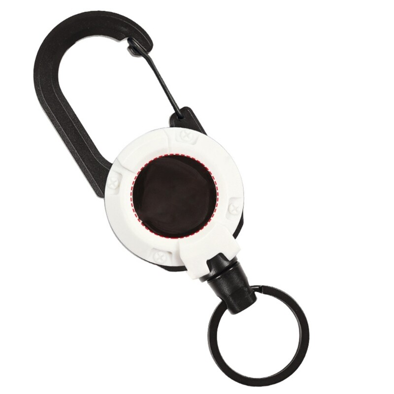 Extendable Keyring Lanyard with Belt Clip IDs Badge Reel Retractable ...