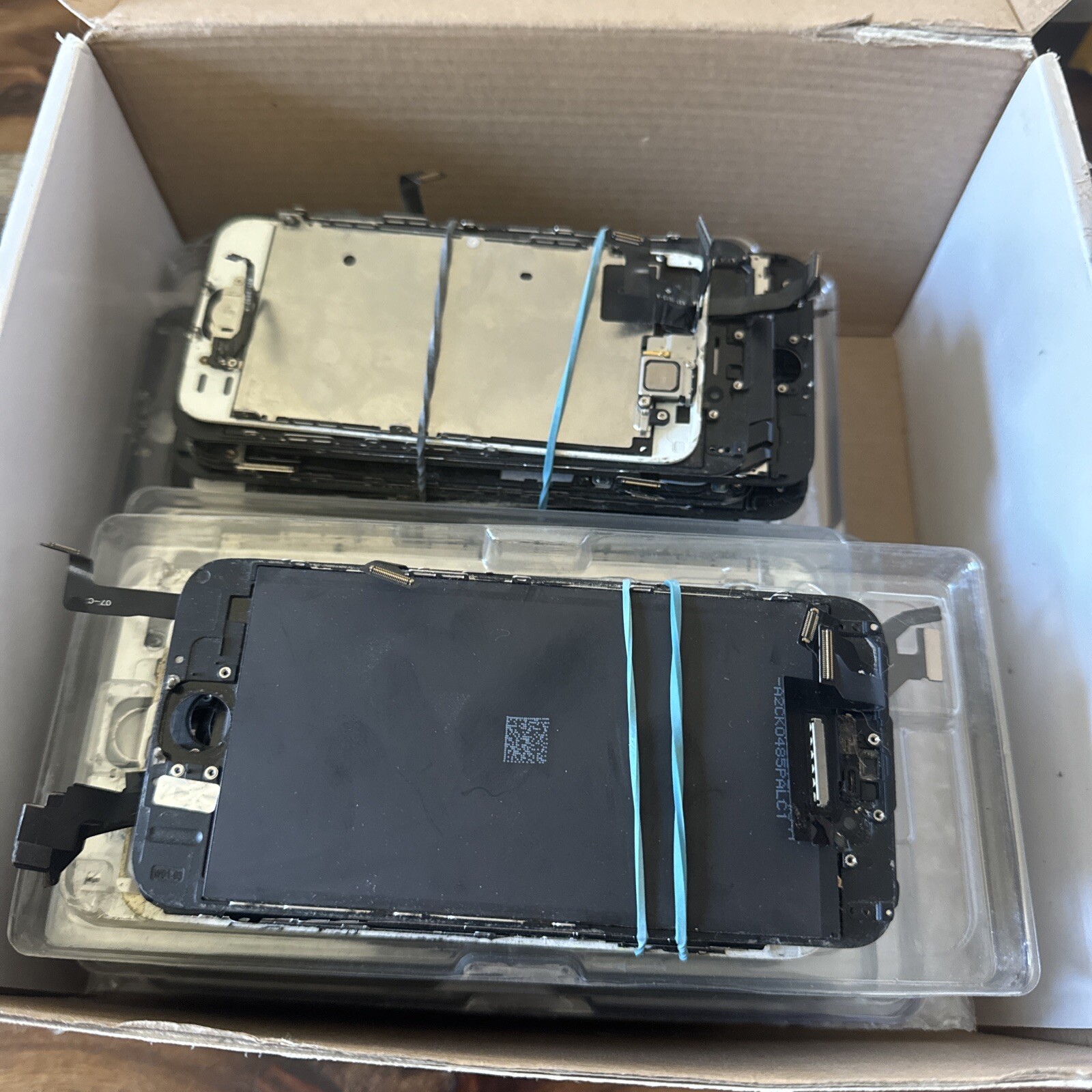 LOT OF 30 Mixed iPhone & Samsung Screens - BROKEN LCD/DIGITZER(ONLY FOR ...