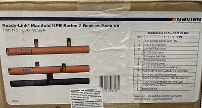 Navien Ready-Link Manifold NPE Series 2 Back-to-Back Kit 30019039A ...