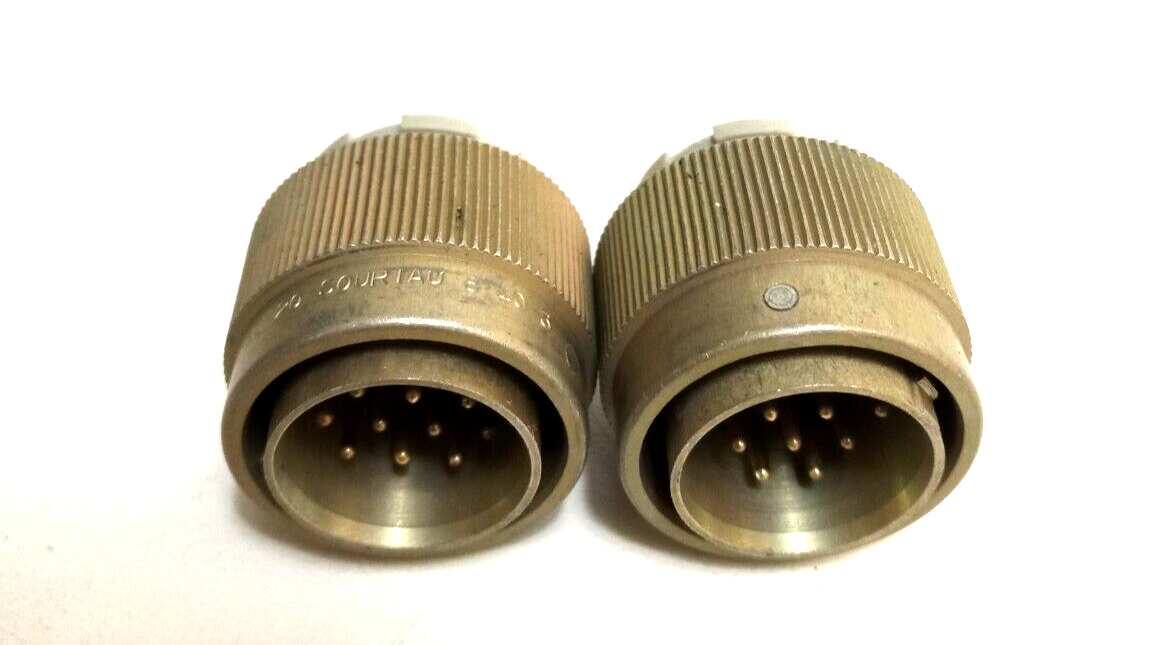 2x SOURIAU 90 20, 8 40 3, 12 poliger Steckverbinder Stecker ...