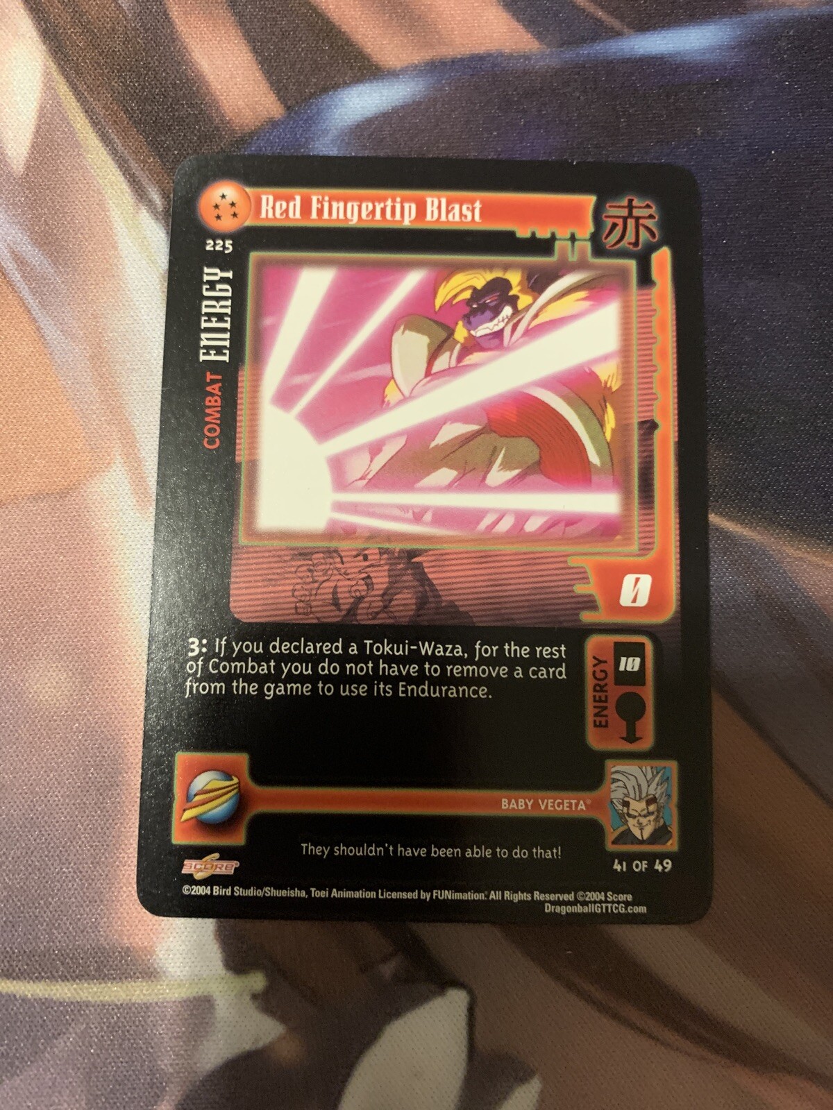 DBGT CCG Red Fingertip Blast Rare 225 Unlimited Baby Saga | eBay