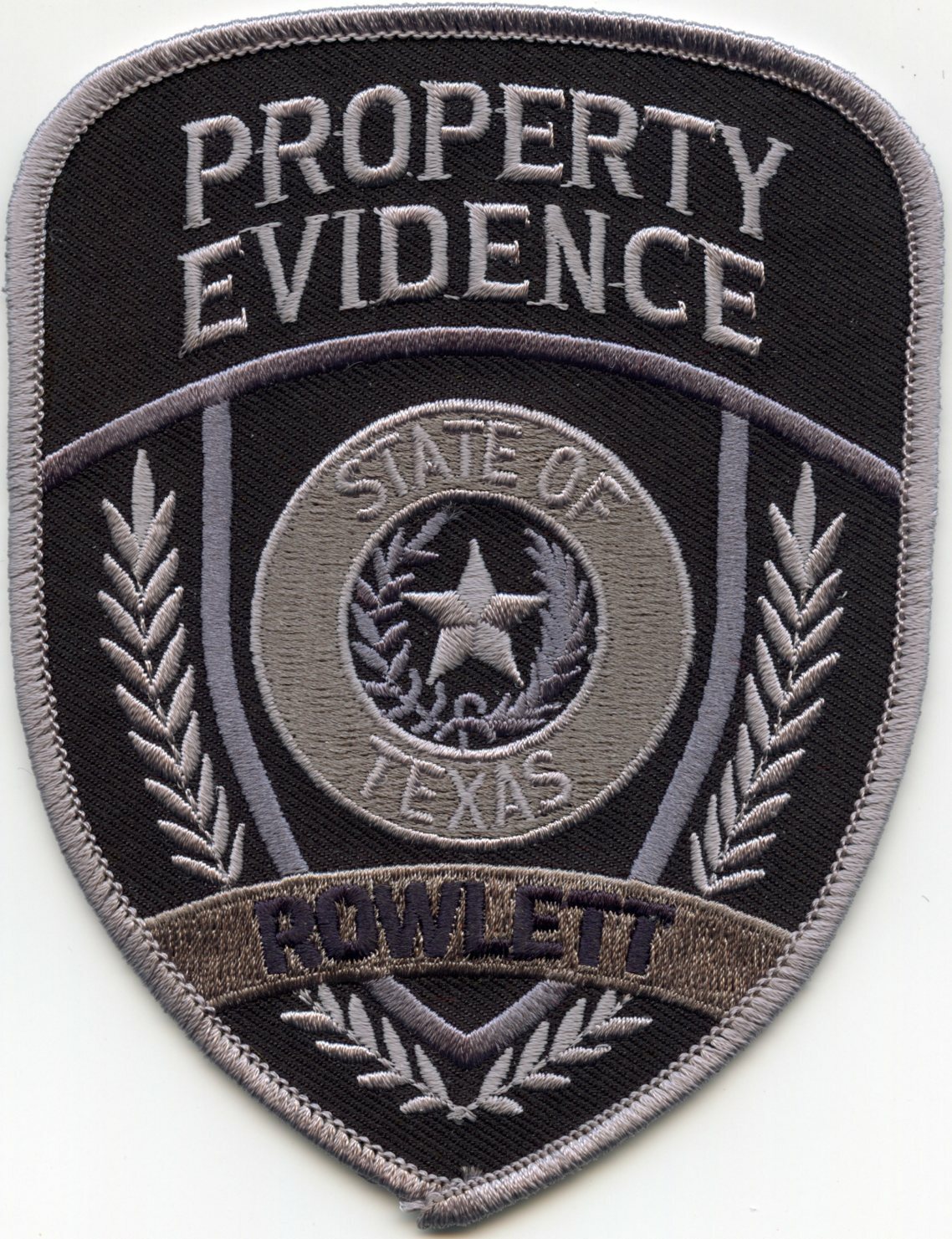 ROWLETT TEXAS Patch Lot 10 Police Patches PROPERTY & EVIDENCE POLICE ...