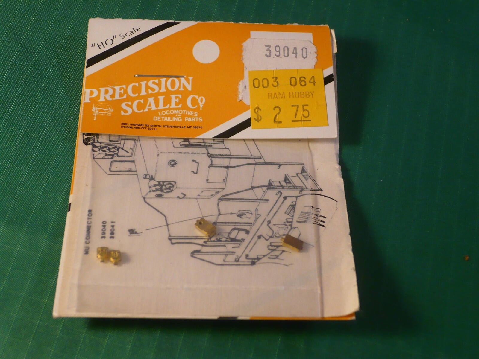 Precision Scale Company HO #39040 Electrical Junction Box, EMD, deck ...