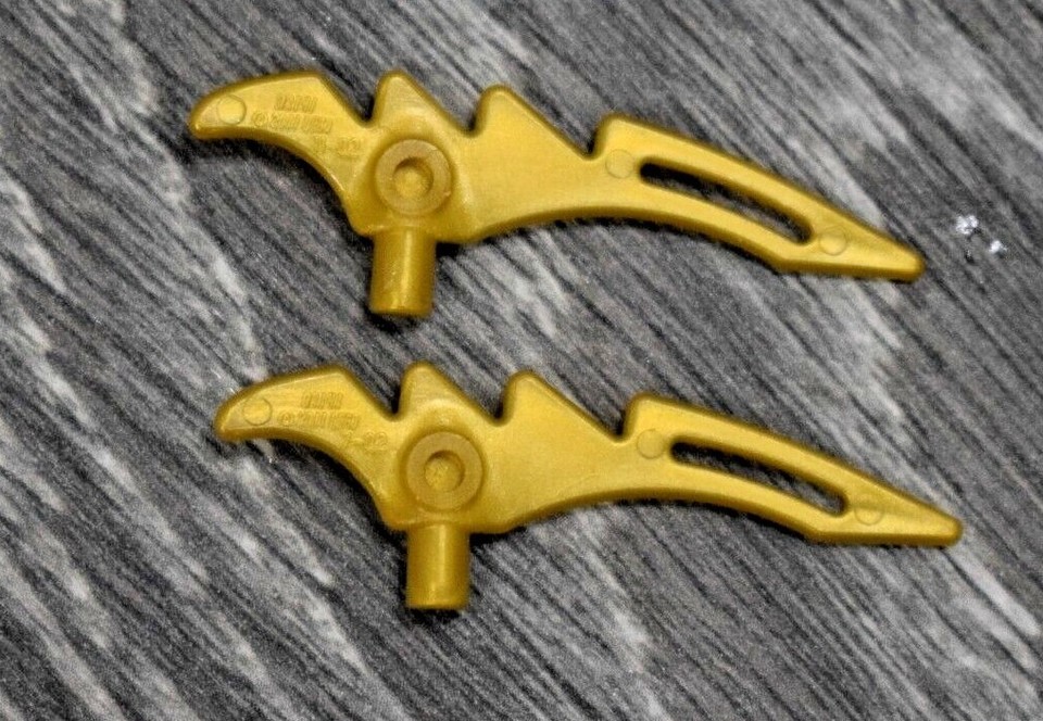 Lego 98141 Crescent Bladed Weapon Serrated with Bar Select Colour x2 ...