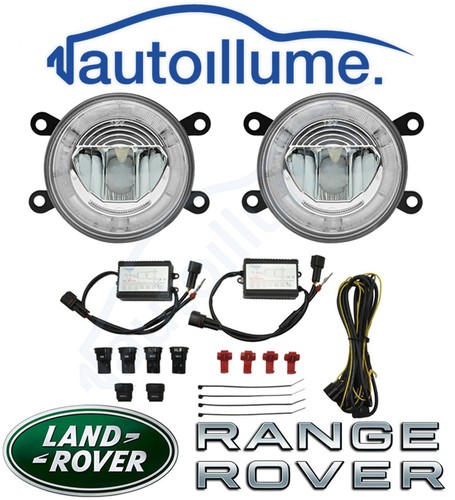 Land Rover Range Rover Sport Defender Freelander LED DRL Angel Eye Fog ...