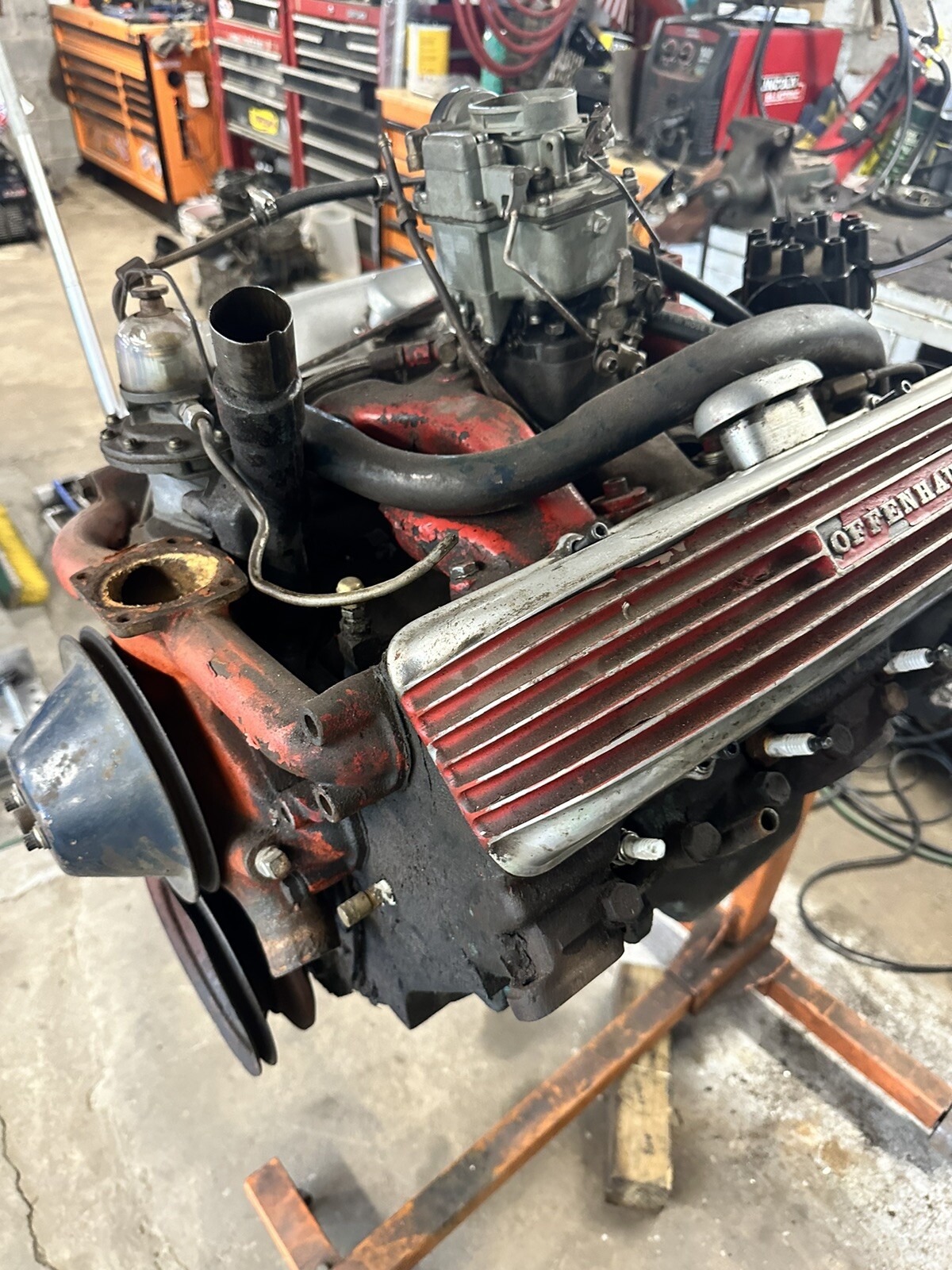 1949 1950 51 52 53 54 55 Cadillac 331 Cylinder Head Valve Rocker Shaft ...