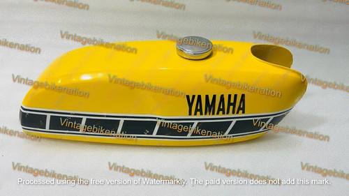 For Yamaha FS1 DX Yellow Painted Steel Gas Fuel Tank 1977 With Cap ...