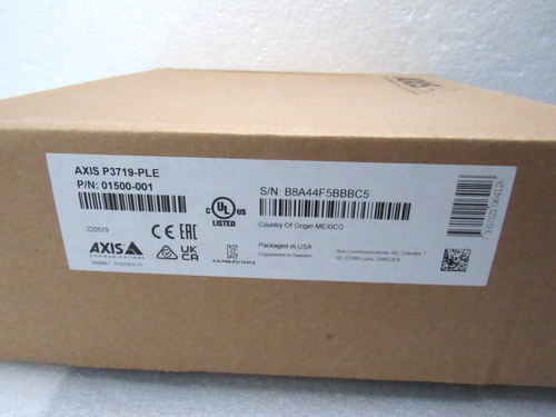 Axis P3719-PLE Network Camera 01500-001 (FACTORY SEALED) [CTCNC] | eBay