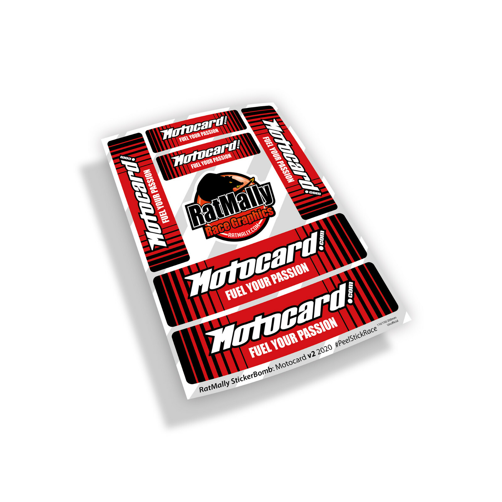 MOTOCARD 2020 STICKERBOMB - Stickers Decals Graphics A4 Sheet x1. WSBK ...