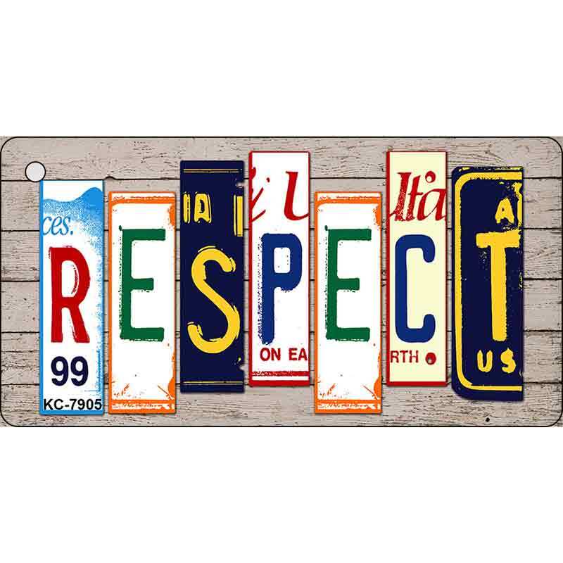 Respect Wood Cut Letter Novelty Aluminum Key Chain KC-7905 | eBay