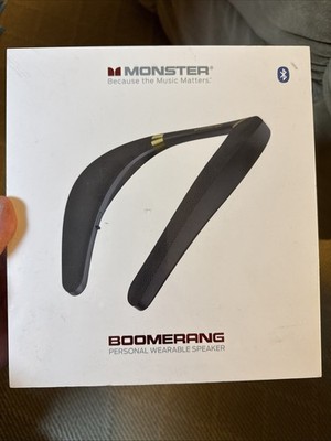 MONSTER Boomerang Neckband Bluetooth Personal Wearable Speakers (READ ...